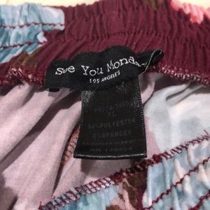 See You Monday | Pants & Jumpsuits | See You Monday Floral Joggers ...